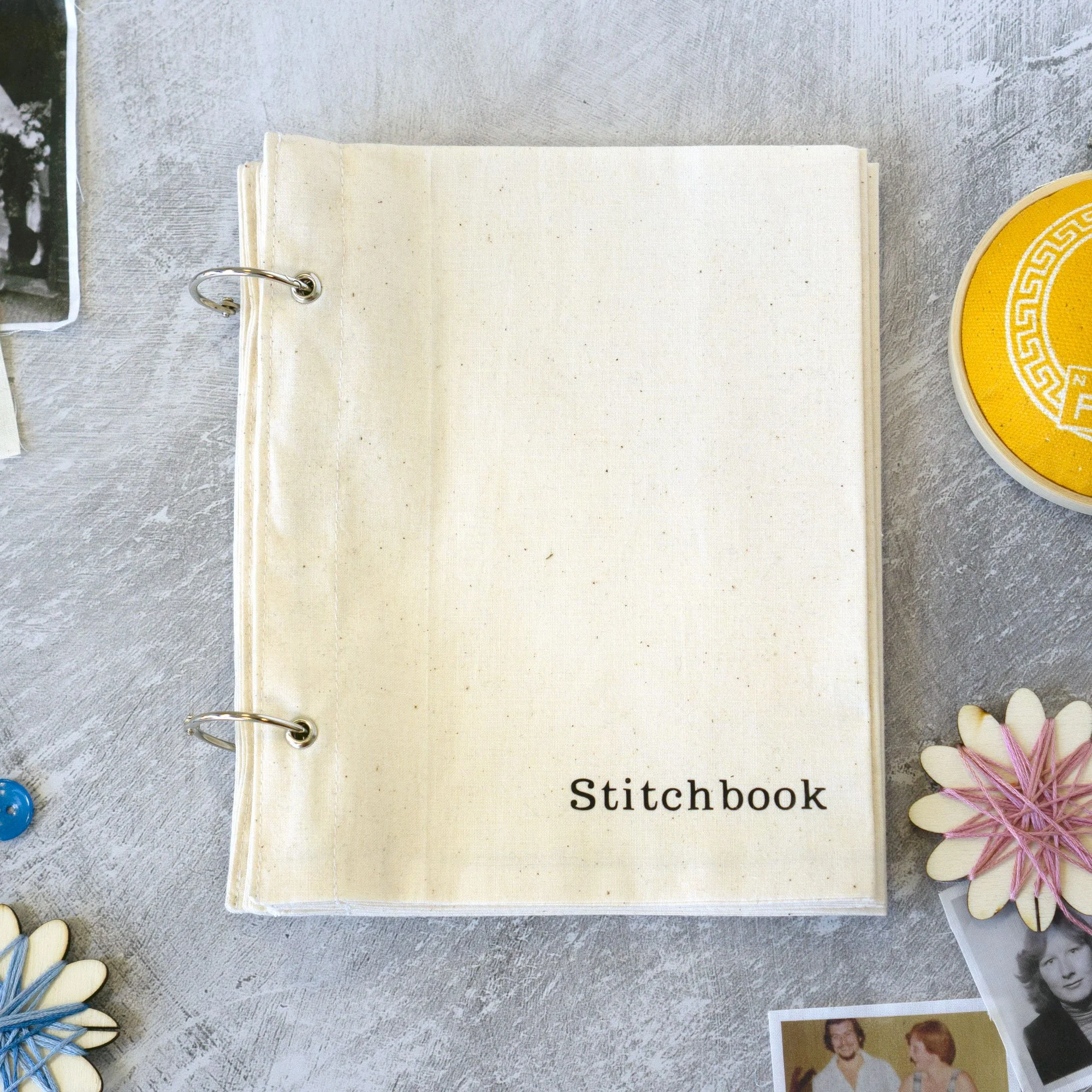 Blank Fabric Sketchbook - Large Linen — Stitchbook Studio