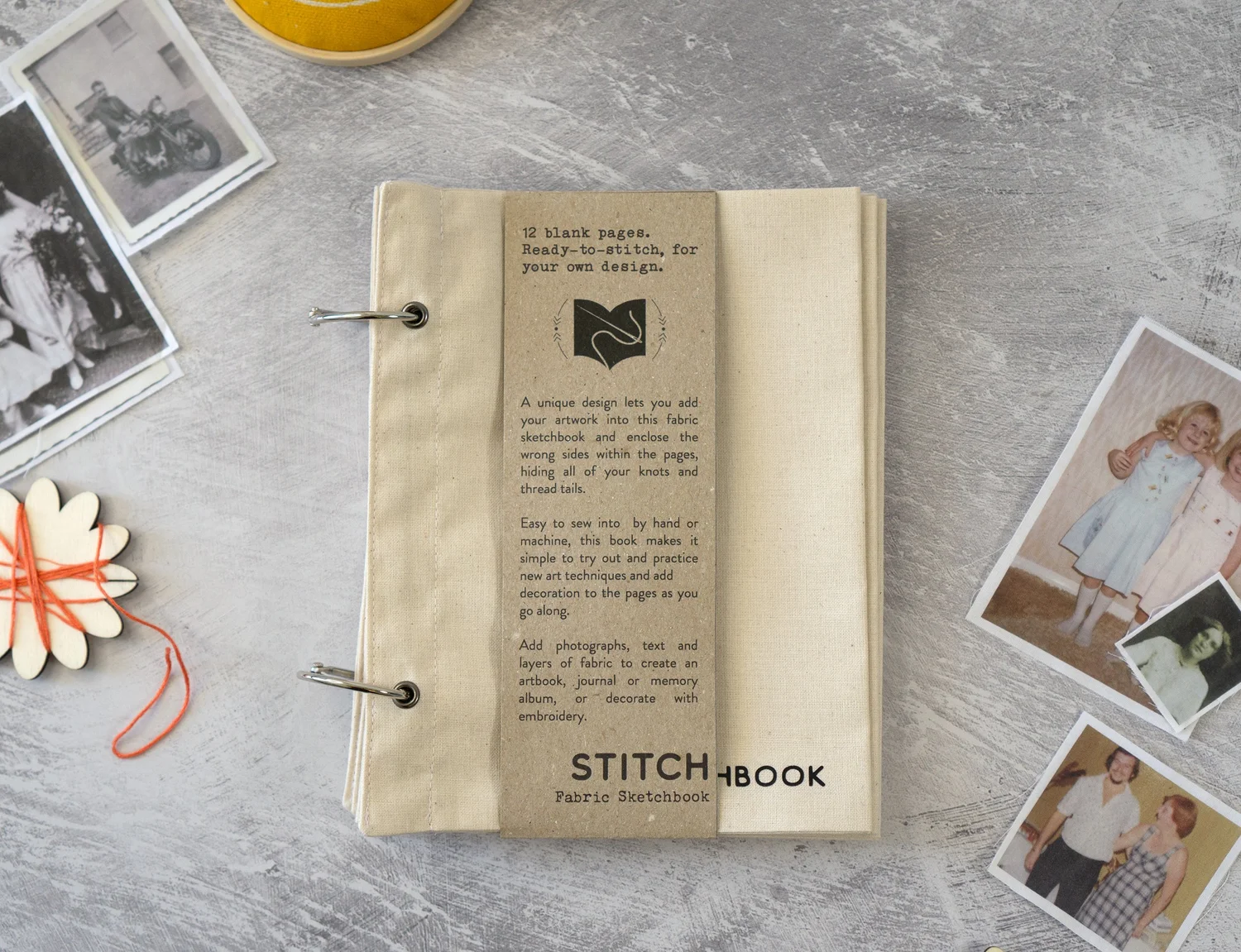 Blank Fabric Sketchbook - Large Linen — Stitchbook Studio
