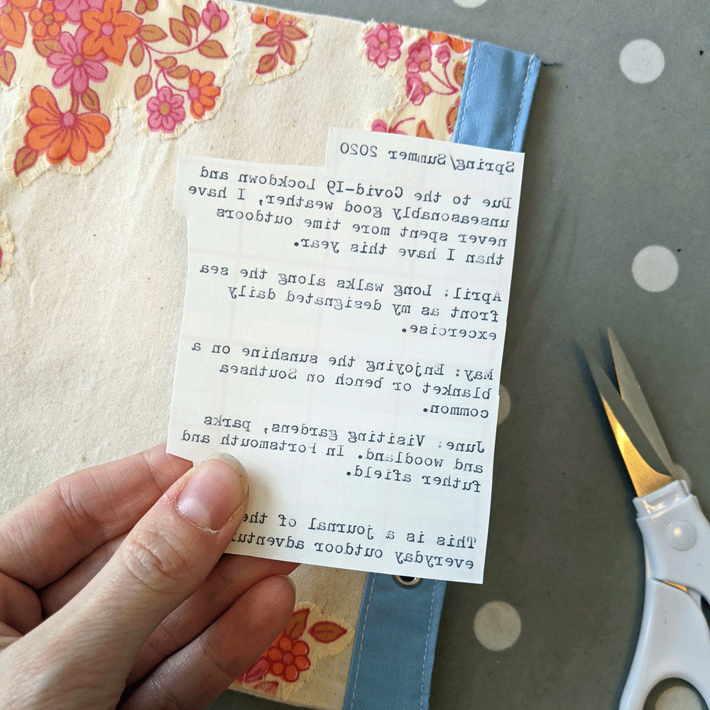 Typewriter Text using Transfer Paper — Stitchbook Studio