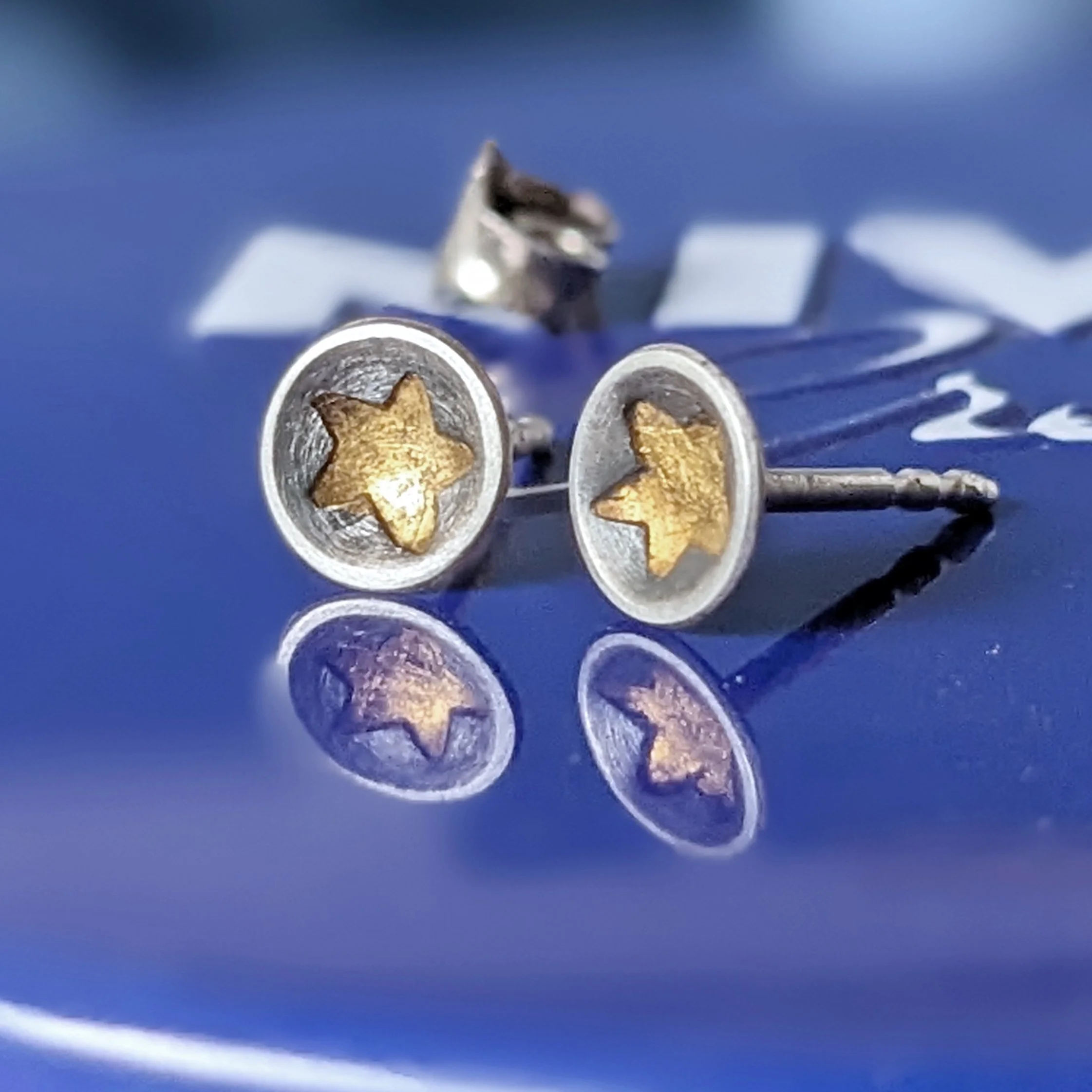 Ohrstecker Gold Stern mini — Schmuckburg