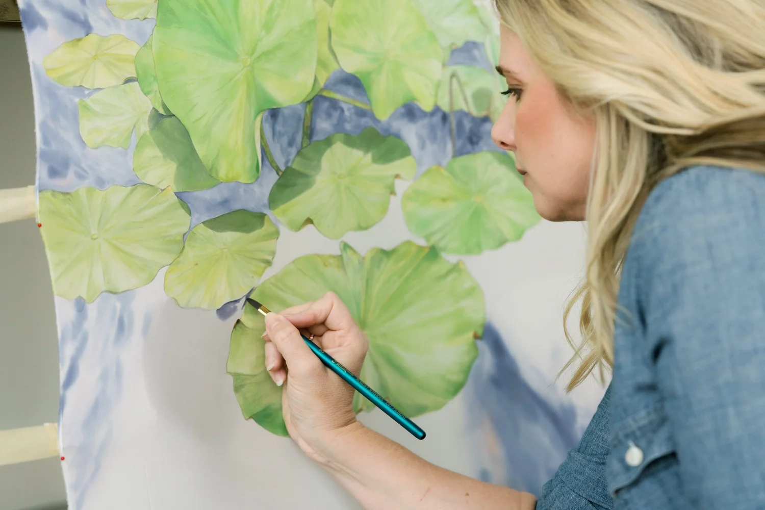Silk Painter Laura Fox-Wallis - Rooted Expressions Studio