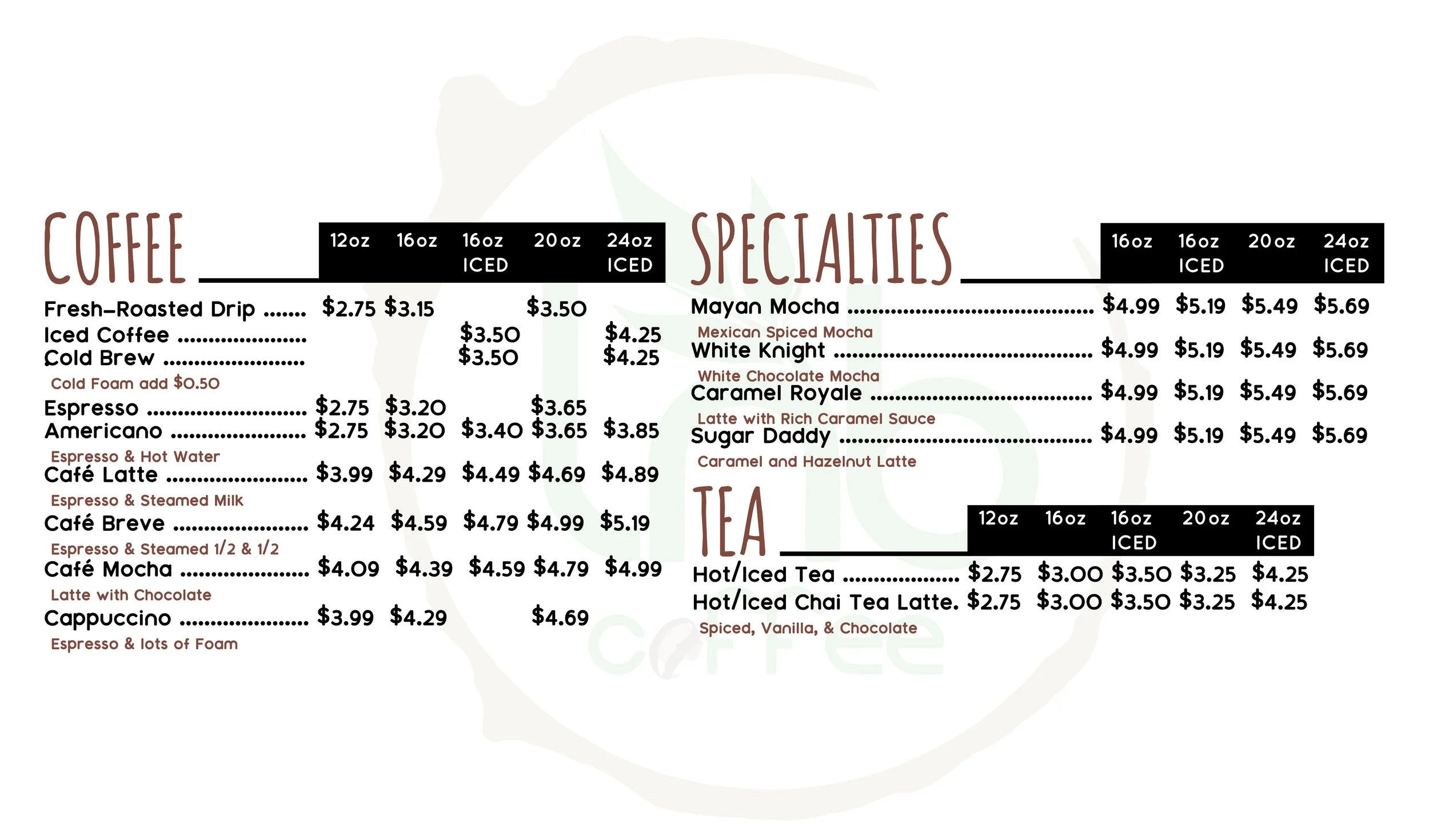 The Roastery — Leaves 'n Beans Cafe