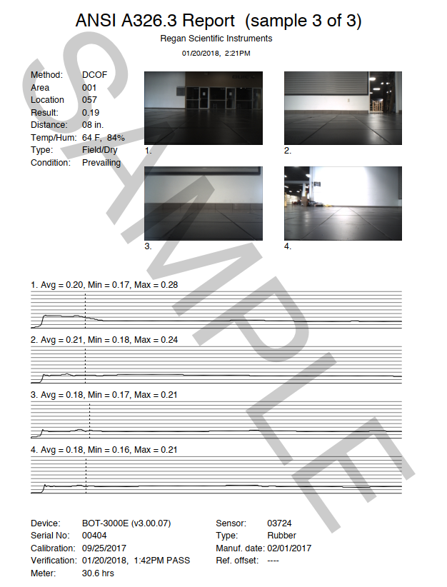 Slip Testing DCOF Reports