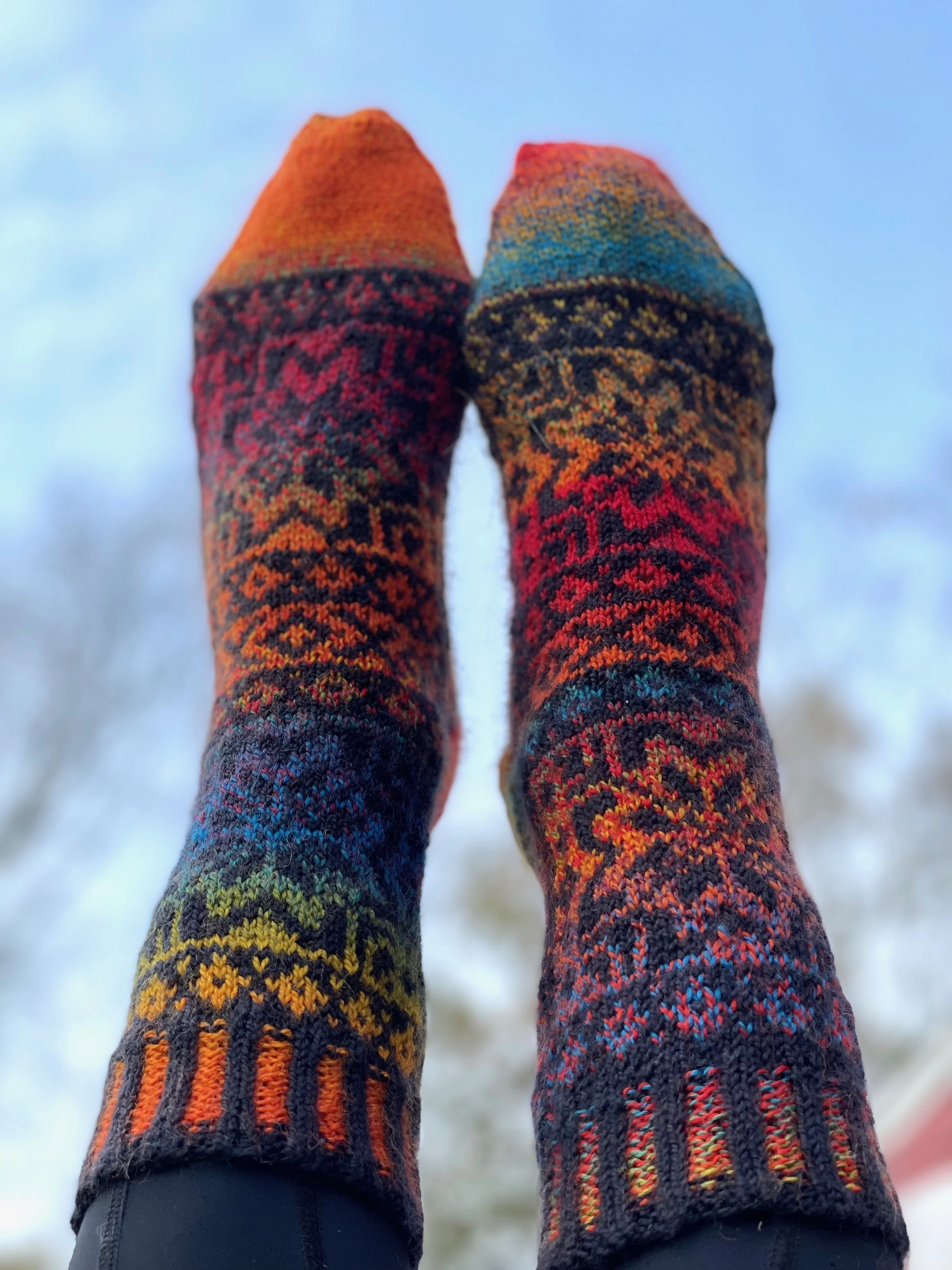 Isle of Sunshine Socks — HEBNER Farmette