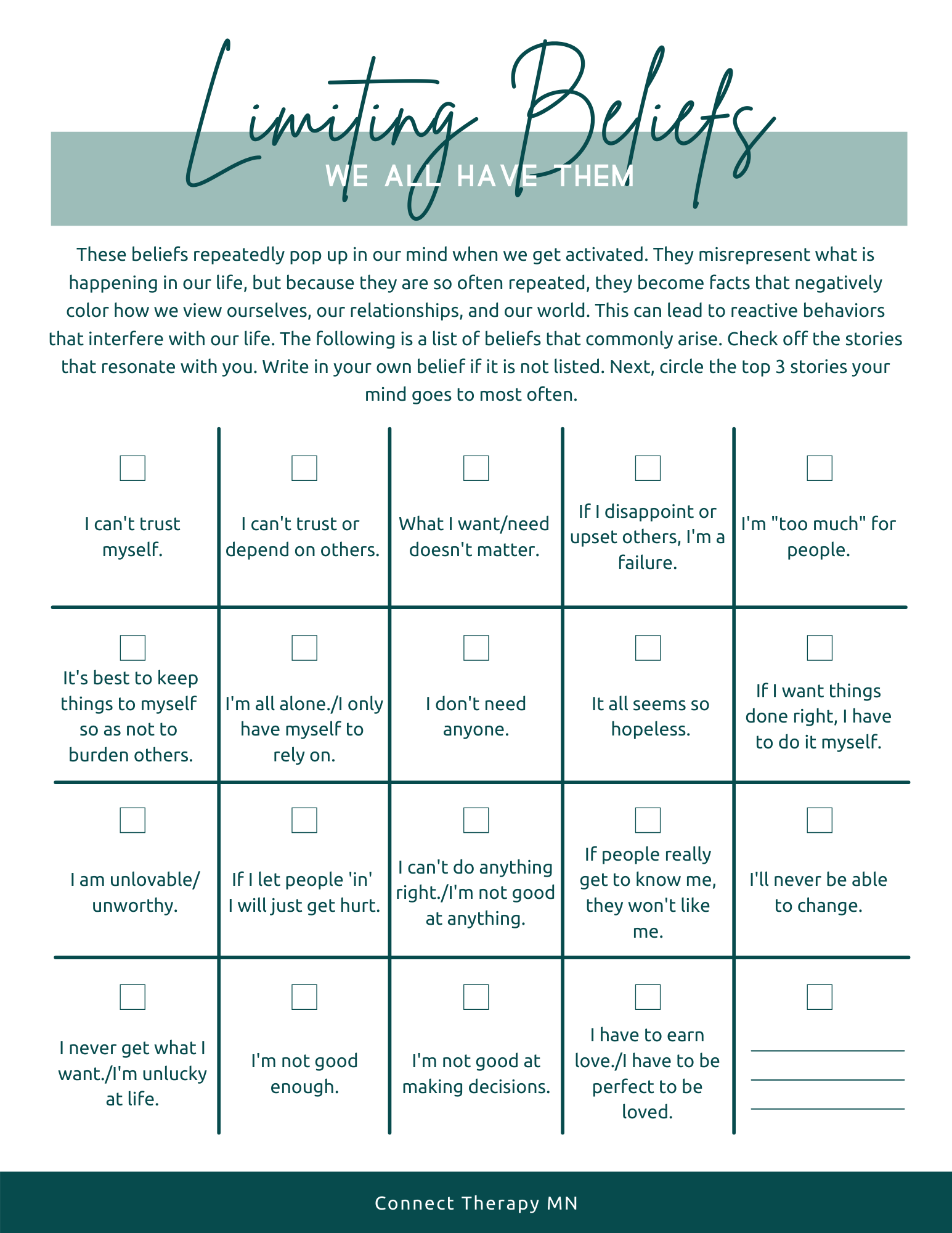 Treatment for Childhood Emotional Neglect