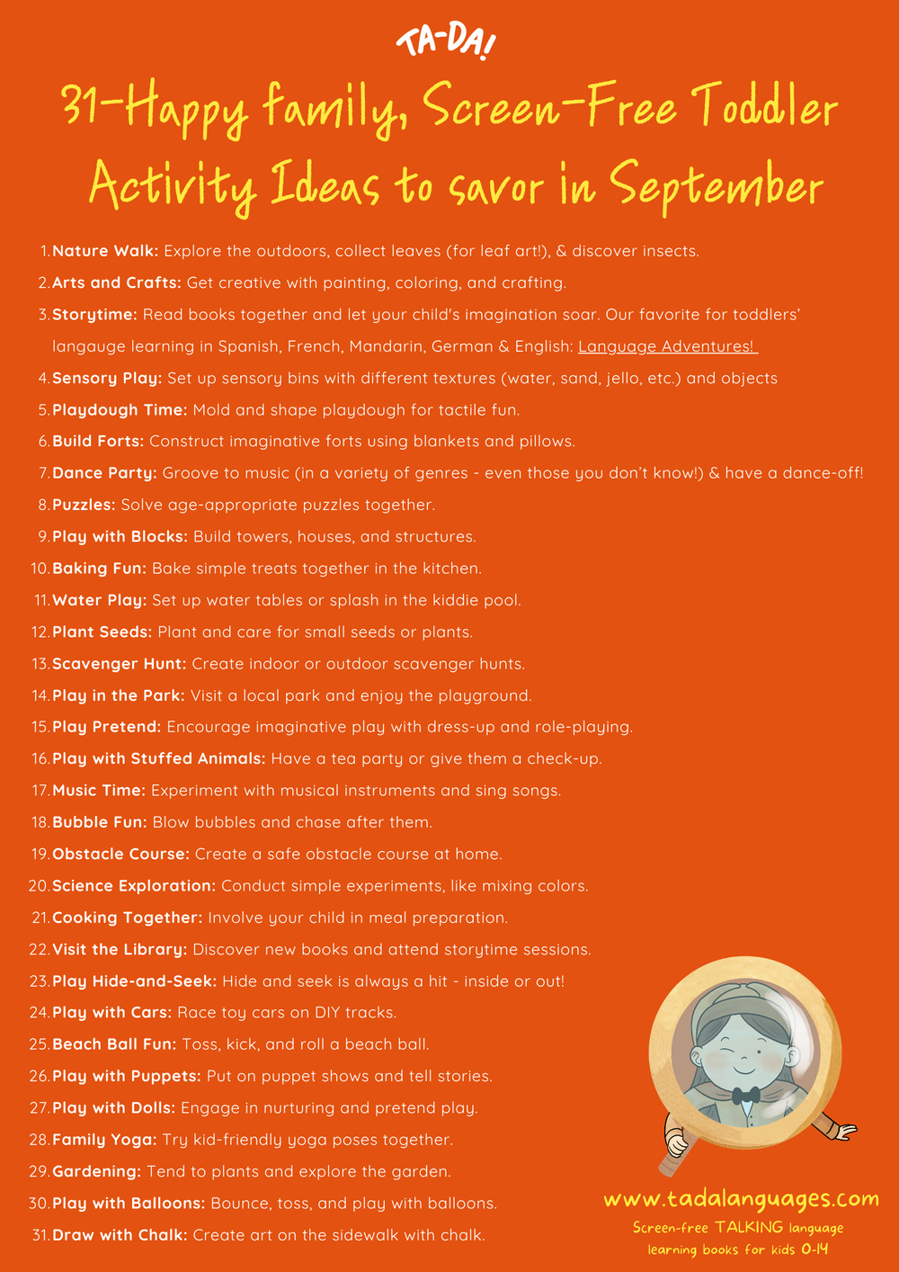 Bilingual Family Activities Printable: Screen-Free Bonding and Language Fun