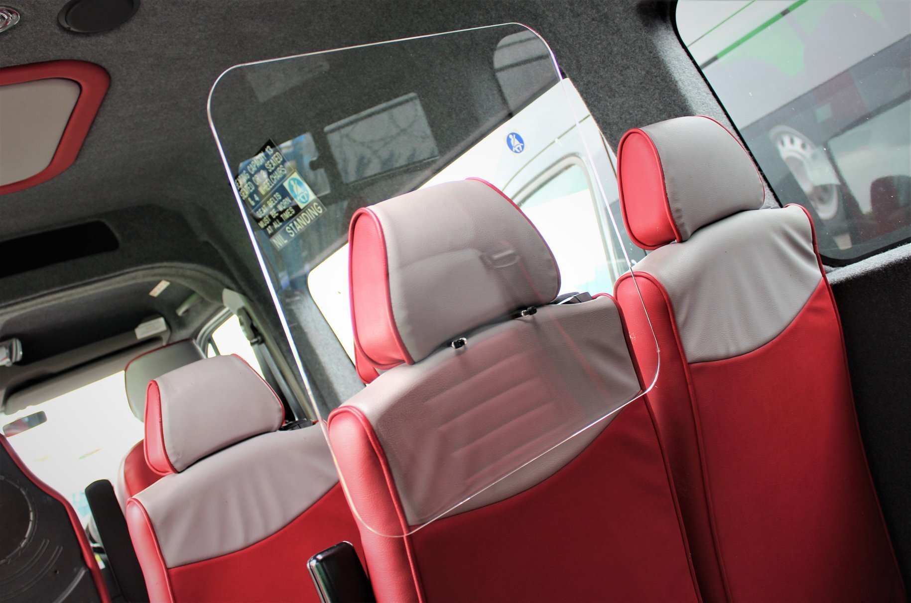 Vehicles: COVID-19 Minibus Solutions - Passenger & driver flat COVID ...