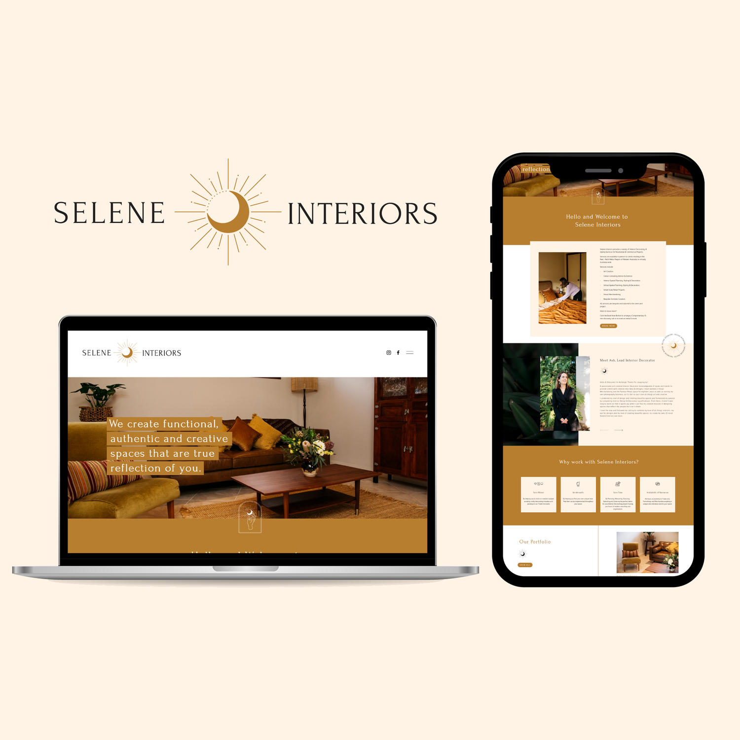 Selene Interiors – Interior Decorating & Styling Services Website