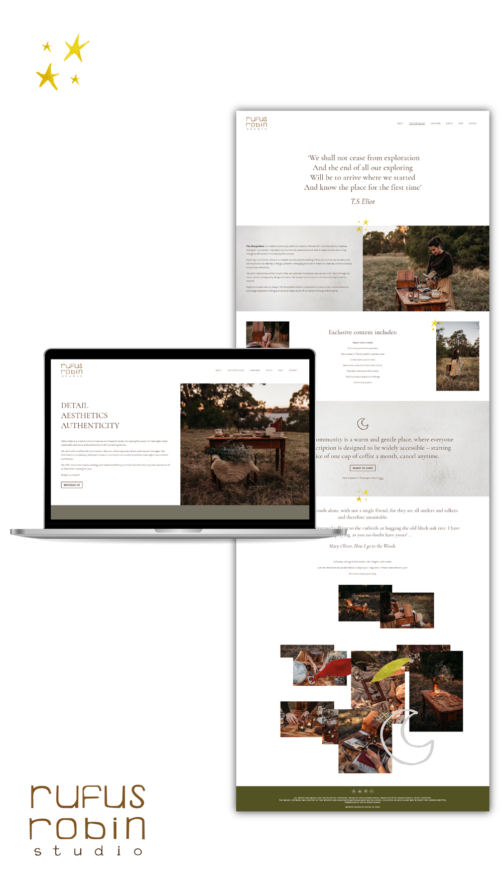 Rufus Robin Website Design – Writer & Creative Based in Perth & London