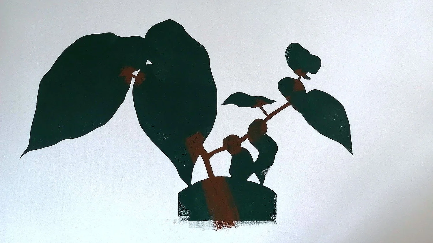 Reduction Lino Print: How I made my Spotty Begonia Lino Print — Kerry ...