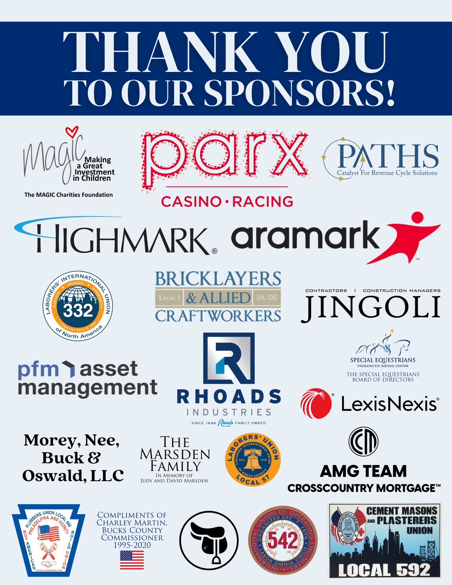 Community and Event Sponsors — Special Equestrians