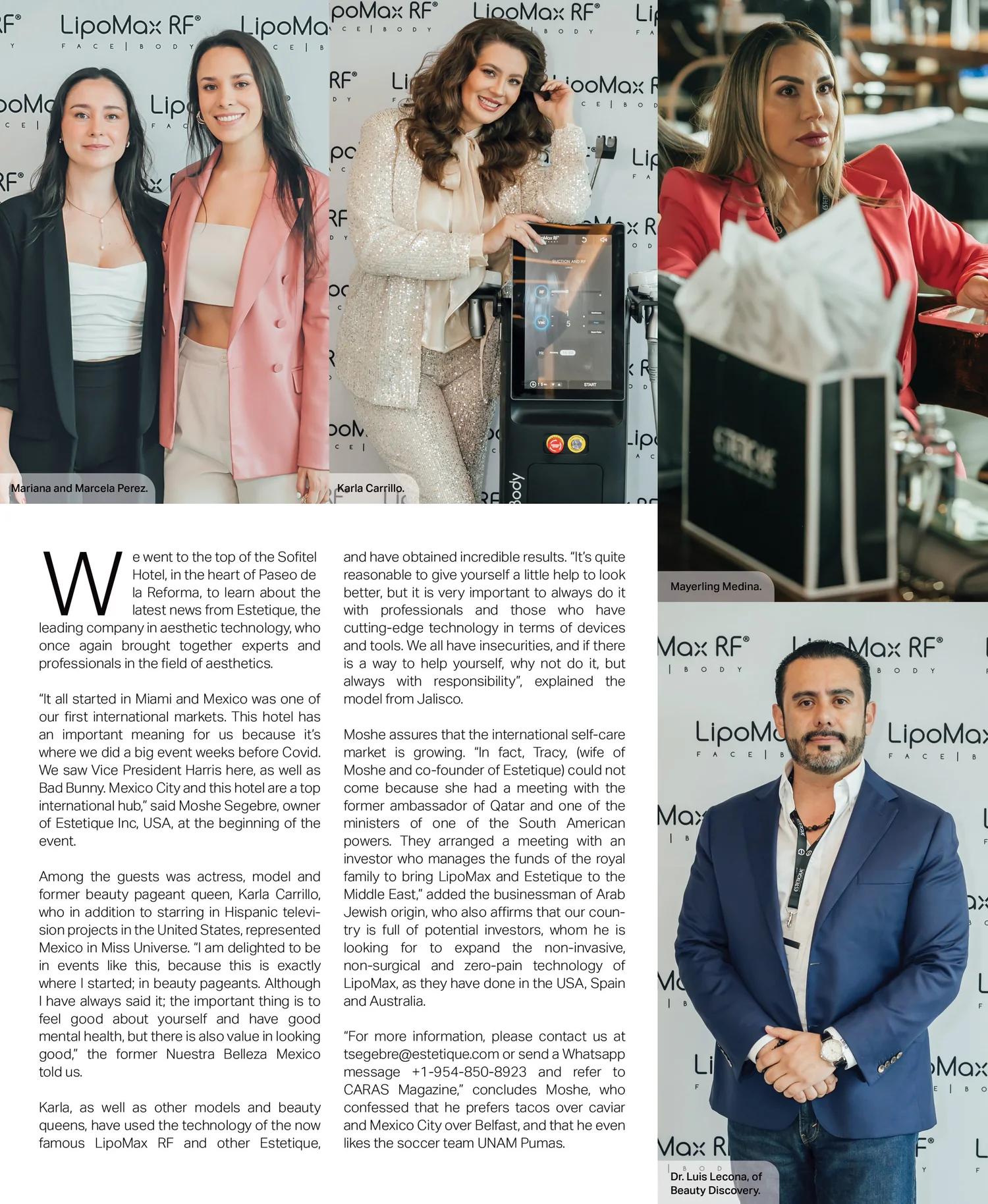 We've been published in the biggest magazines. — Estetique Global