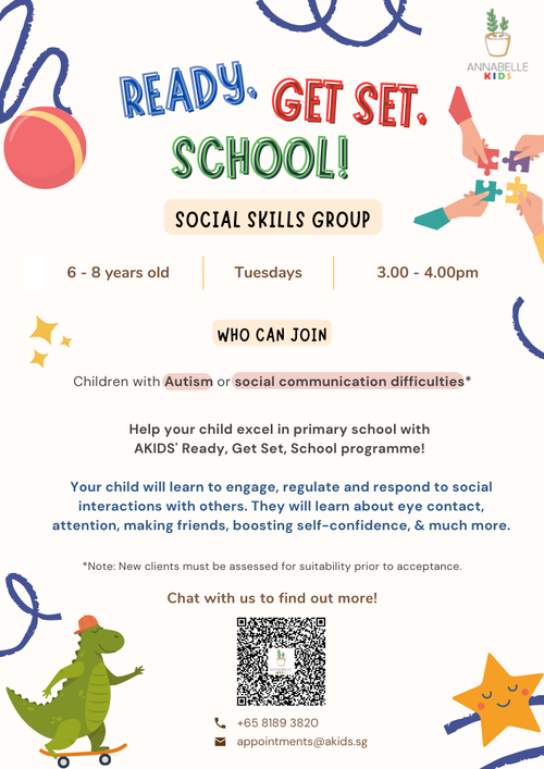 Ready, Get Set, School! Social Skills Group