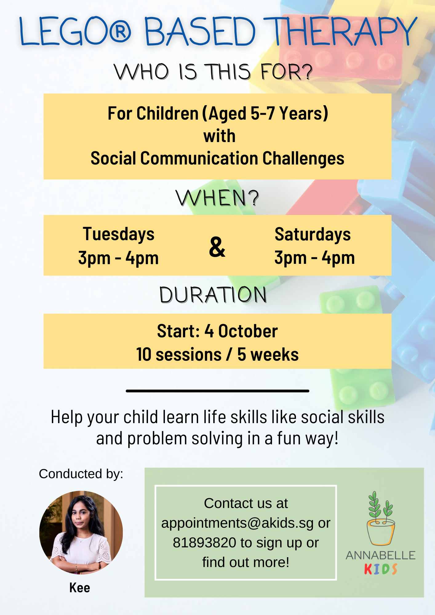 2022 Lego Therapy SG - Annabelle Kids — AKIDS: Play-based ...