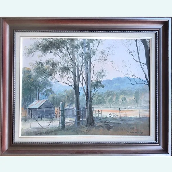 John Hansen painting - Farm Shed AusArtwork Shop For Paintings Online At
