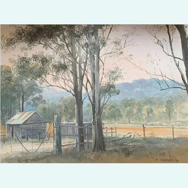 William O'Shea painting - Samford Farmhouse, Qld AusArtwork Shop For ...