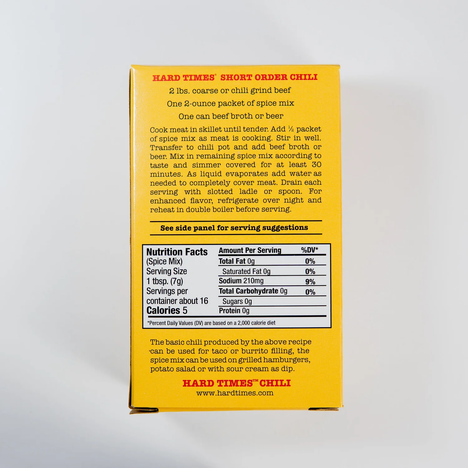 Cincinnati Chili Spice Mix — Hard Times Chili Spice Co.