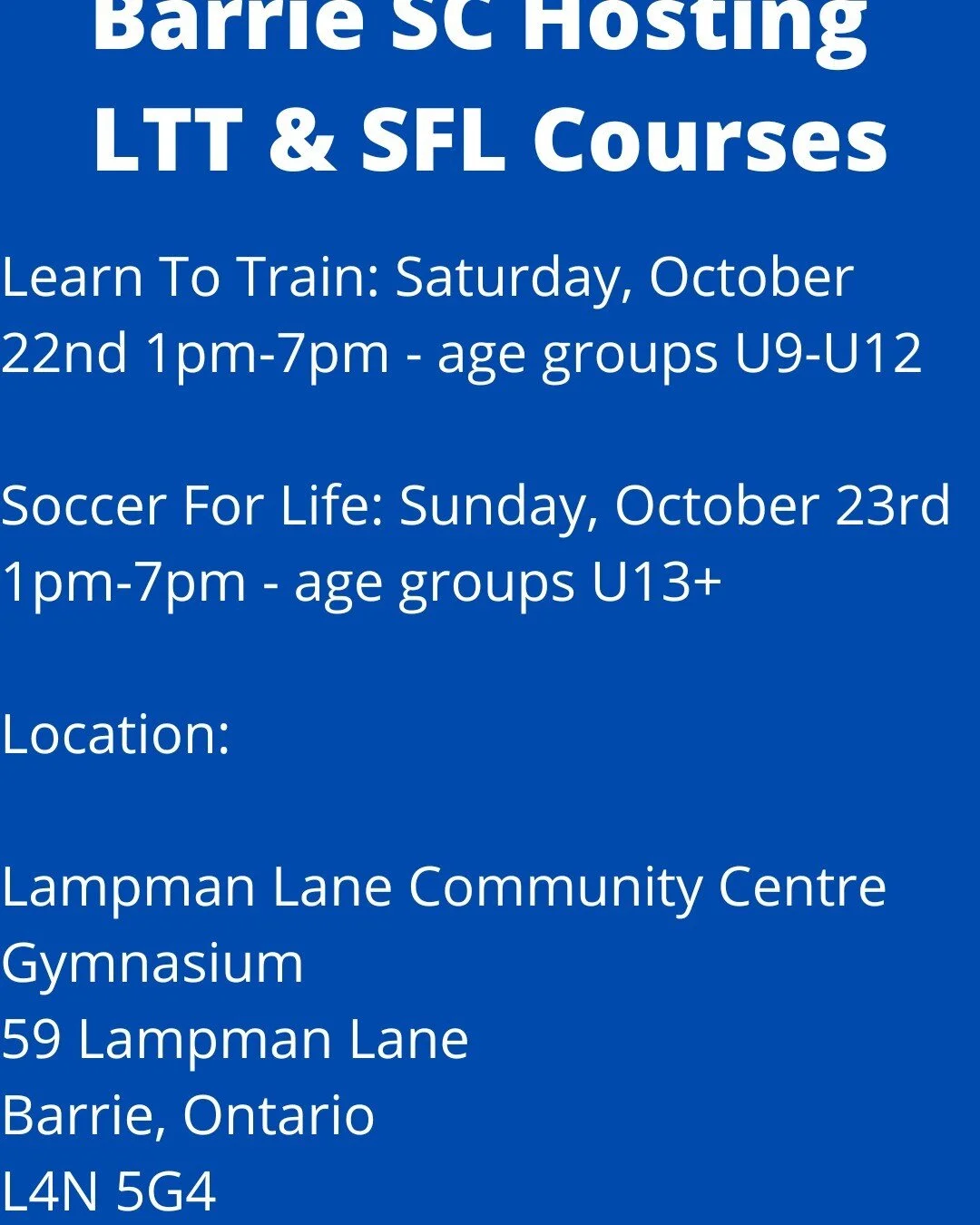 BARRIE SOCCER CLUB | Official Website