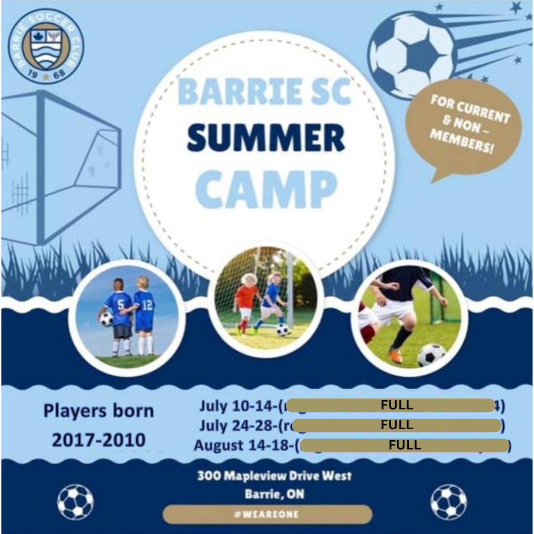 Summer Camps | BARRIE SOCCER CLUB