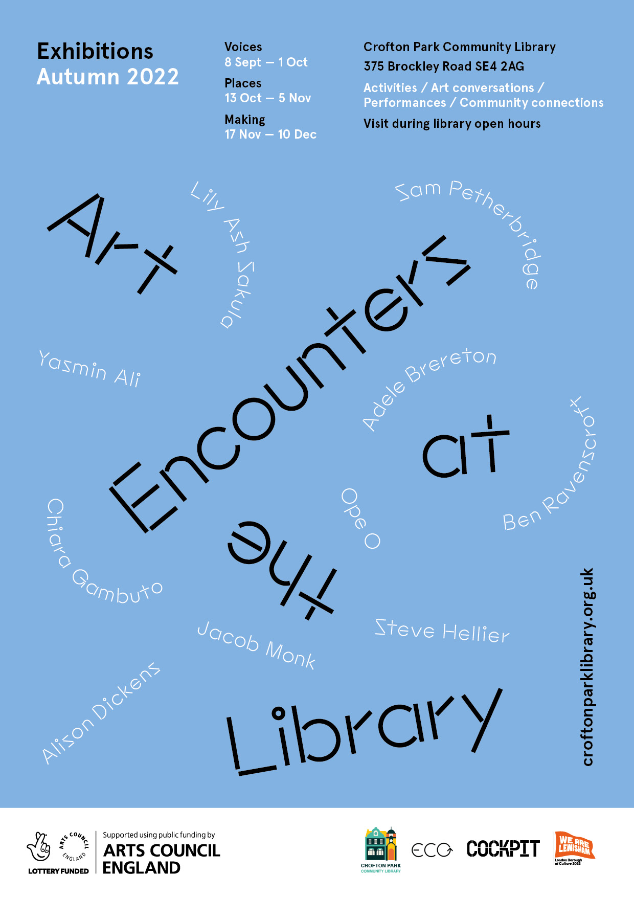 Making / Art Encounters at The Library — Crofton Park Community Library