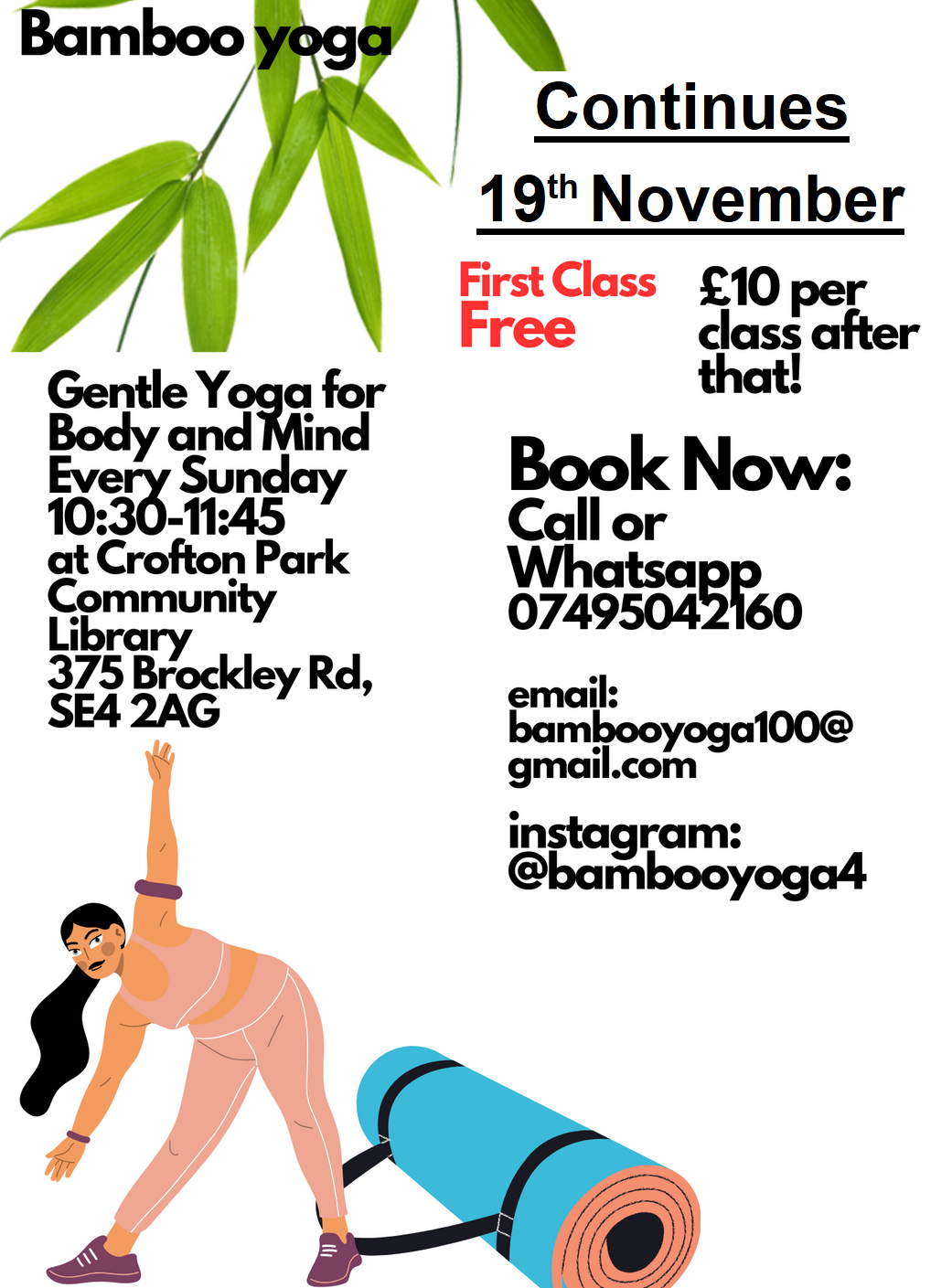 Yoga is Back at The Library — Crofton Park Community Library