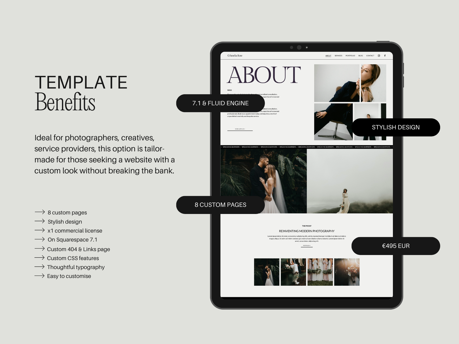 Best Squarespace Templates for Portfolios | Showcase Your Work
