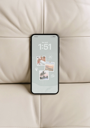 Coastal Lock Screen Phone Wallpaper — nikki lo