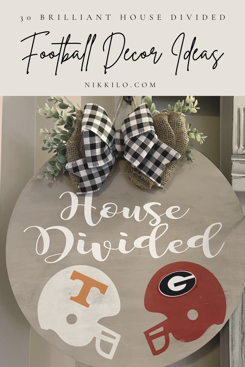 30 Brilliant House Divided Football Decor Ideas (Best Finds ...