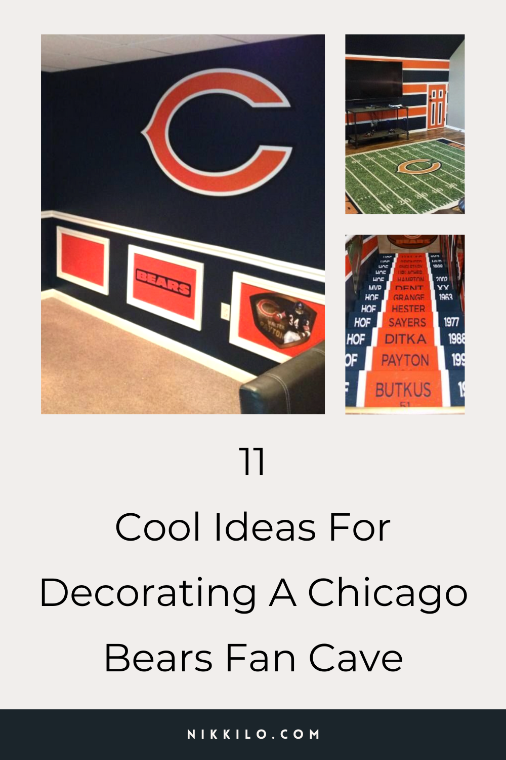 11 BEST Ideas For A Chicago Bears Fan Cave! — nikki lo