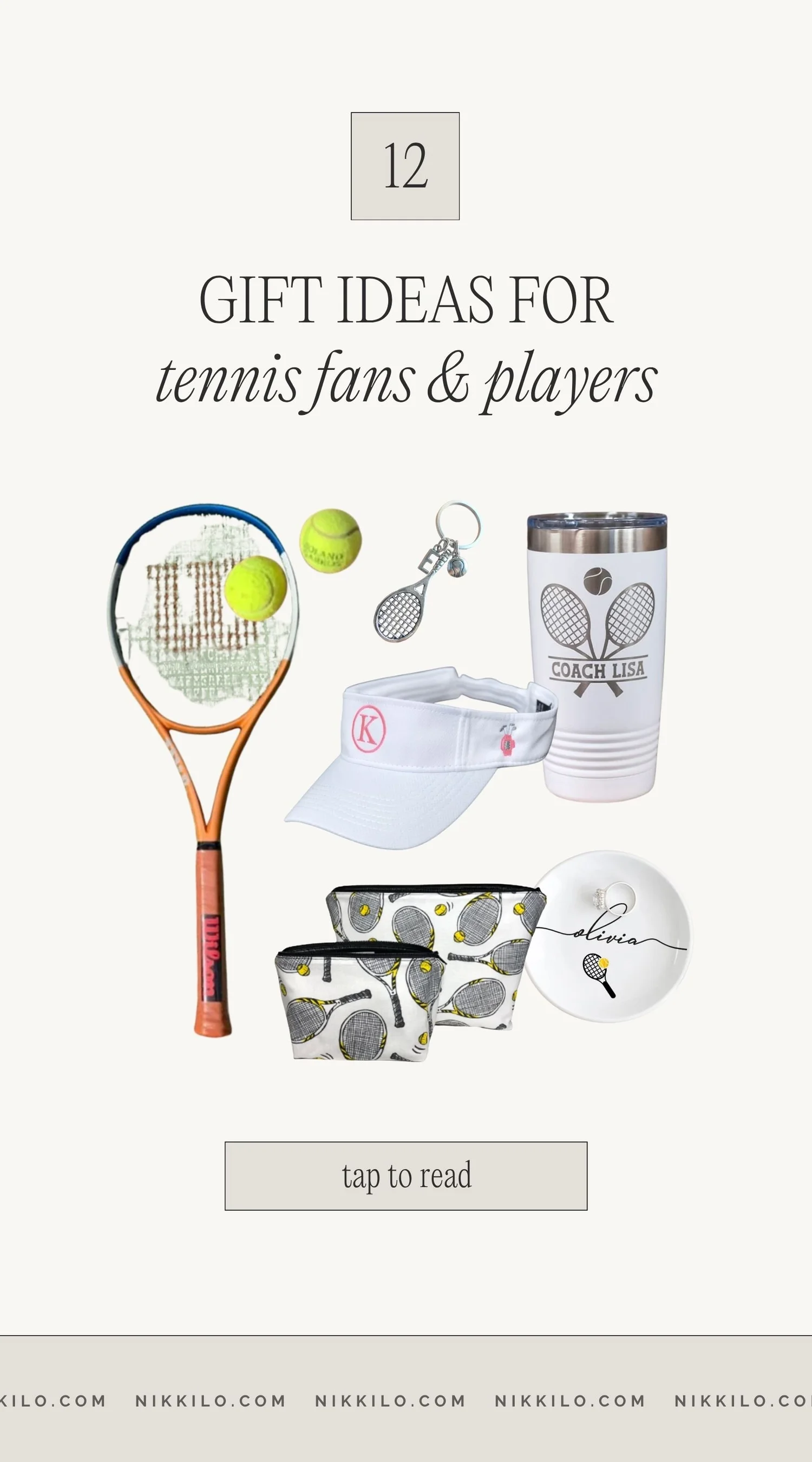 12 Gifts For Tennis Fans & Players! (Unique & Thoughtful Ideas) — nikki lo