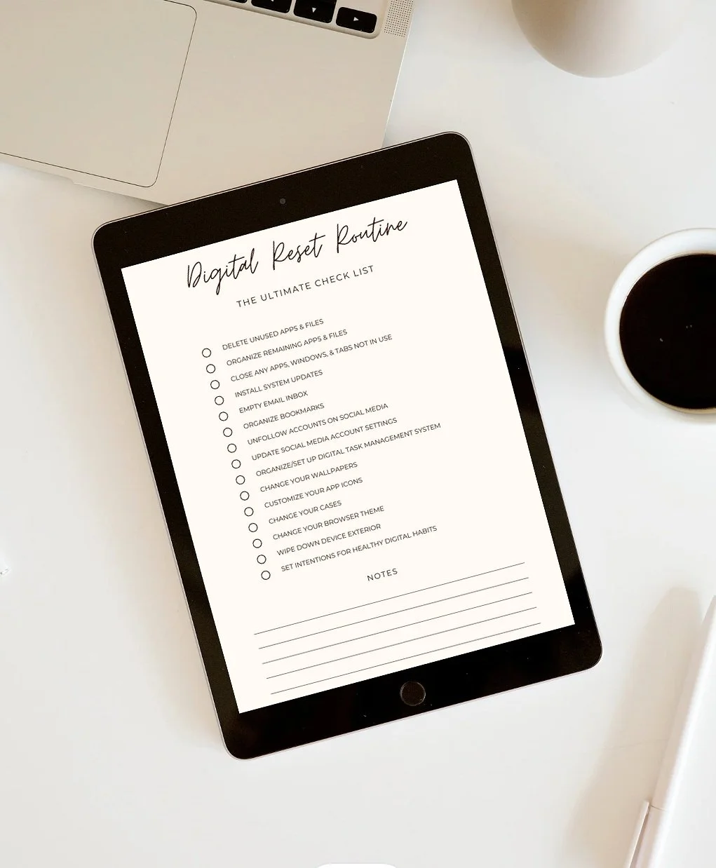 How To Do A COMPLETE Digital Declutter! (Free Checklist) — Nikki Lo