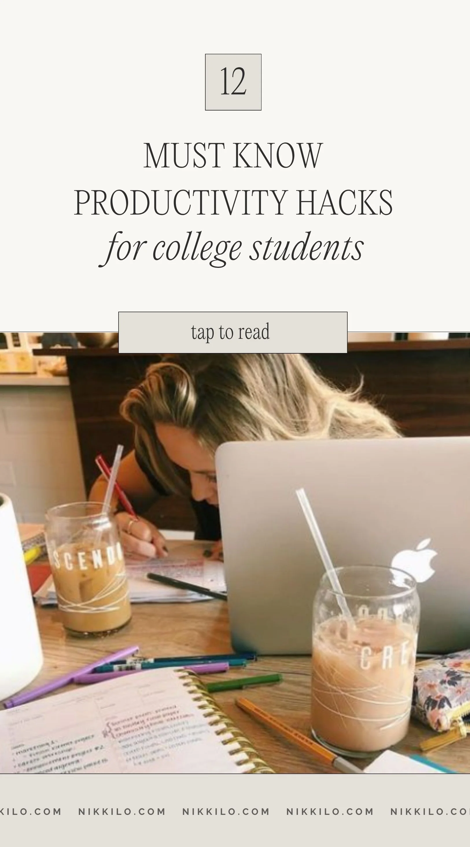 How To Be Productive In College (12 Hacks For Busy Students) — nikki lo