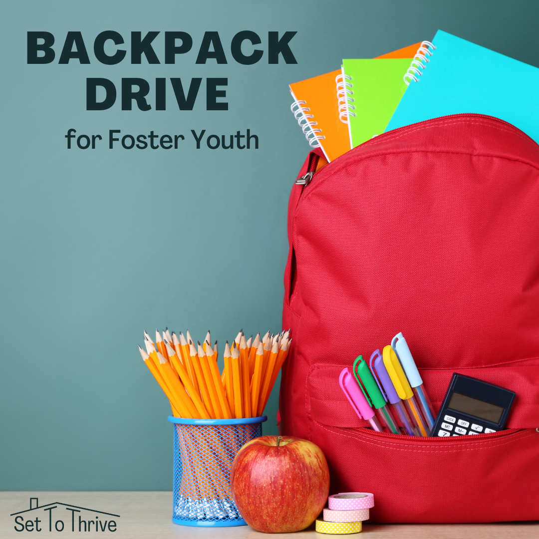 August Backpack Drive — Set To Thrive