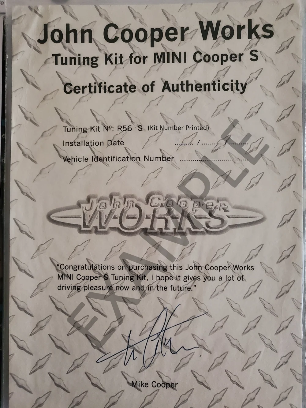 R55/R56-R60 JCW — JCWRegister