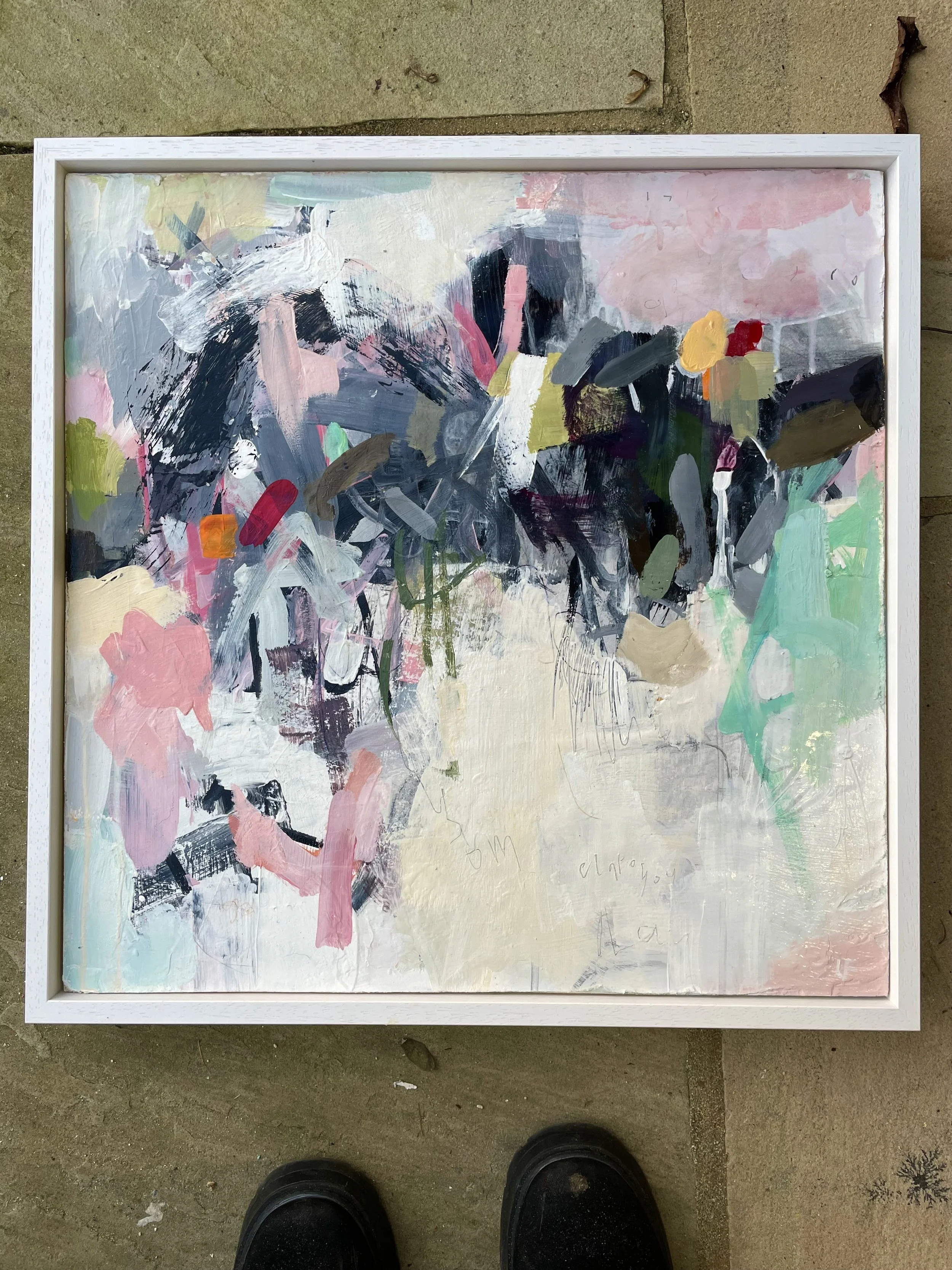 Pink Abstract: Mad Woman — Louise Fletcher Art