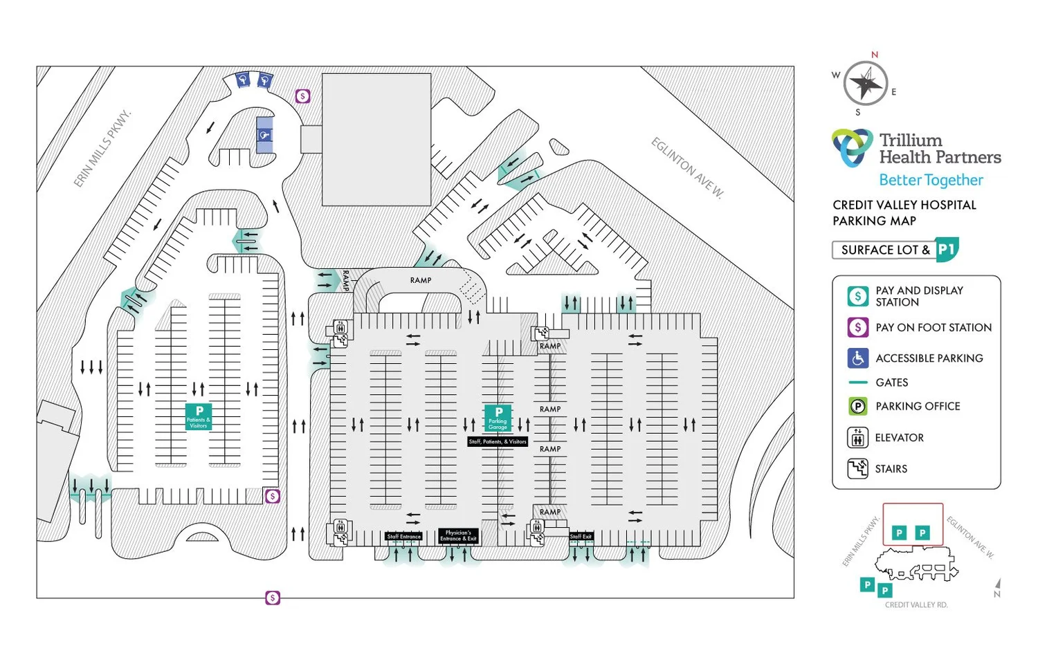 Trillium Health Partners - Credit Valley Hospital Parking — Find ...