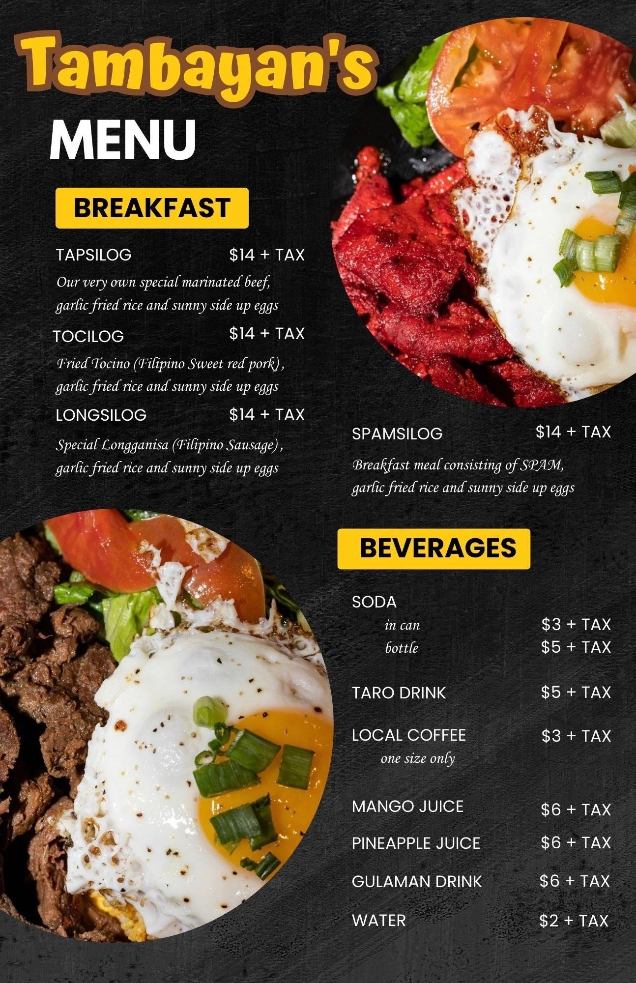 Menu — Tambayan