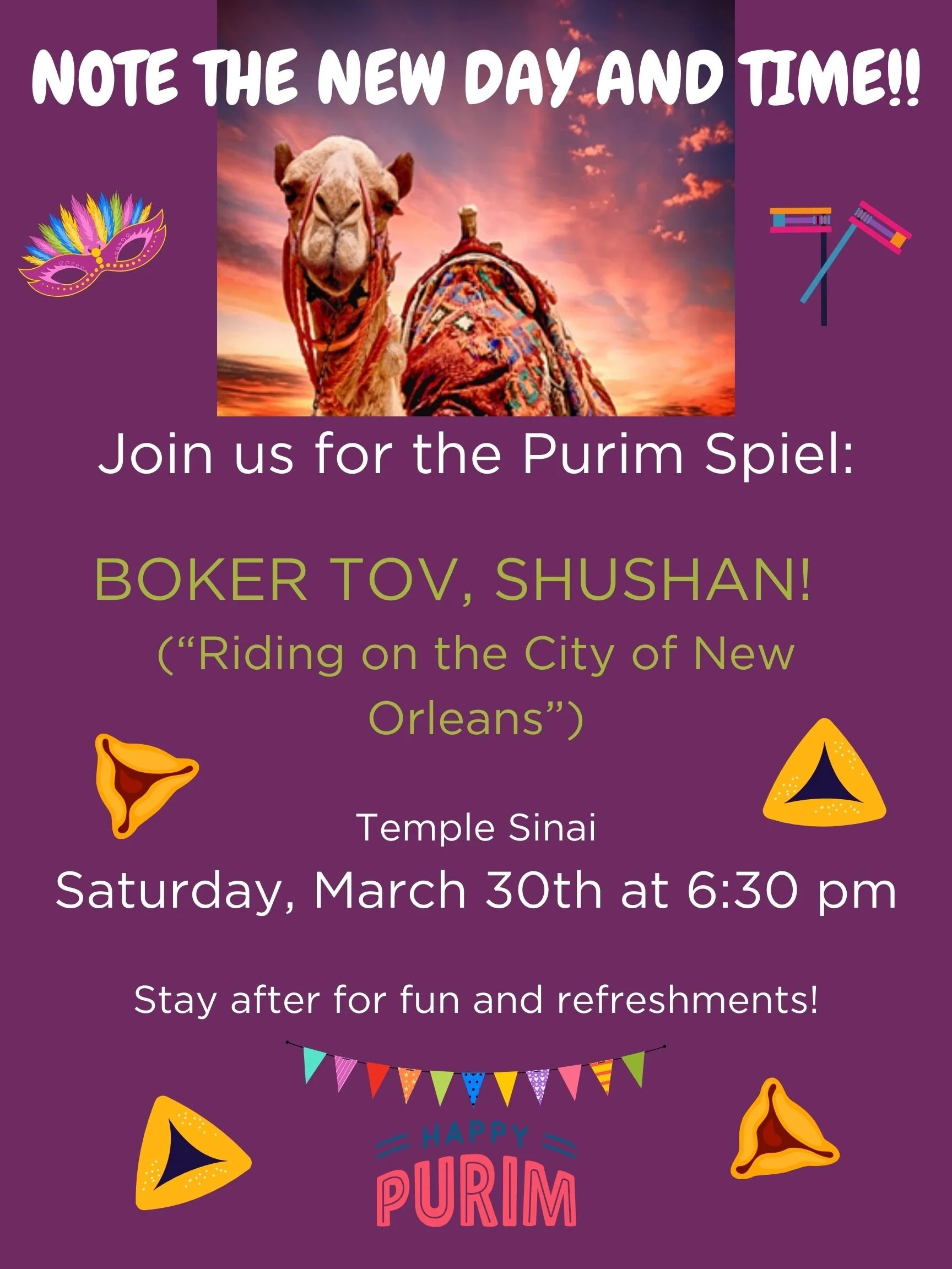 Purim Spiel — Temple Sinai