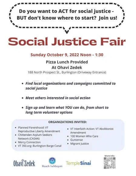 Social Justice Fair — Temple Sinai