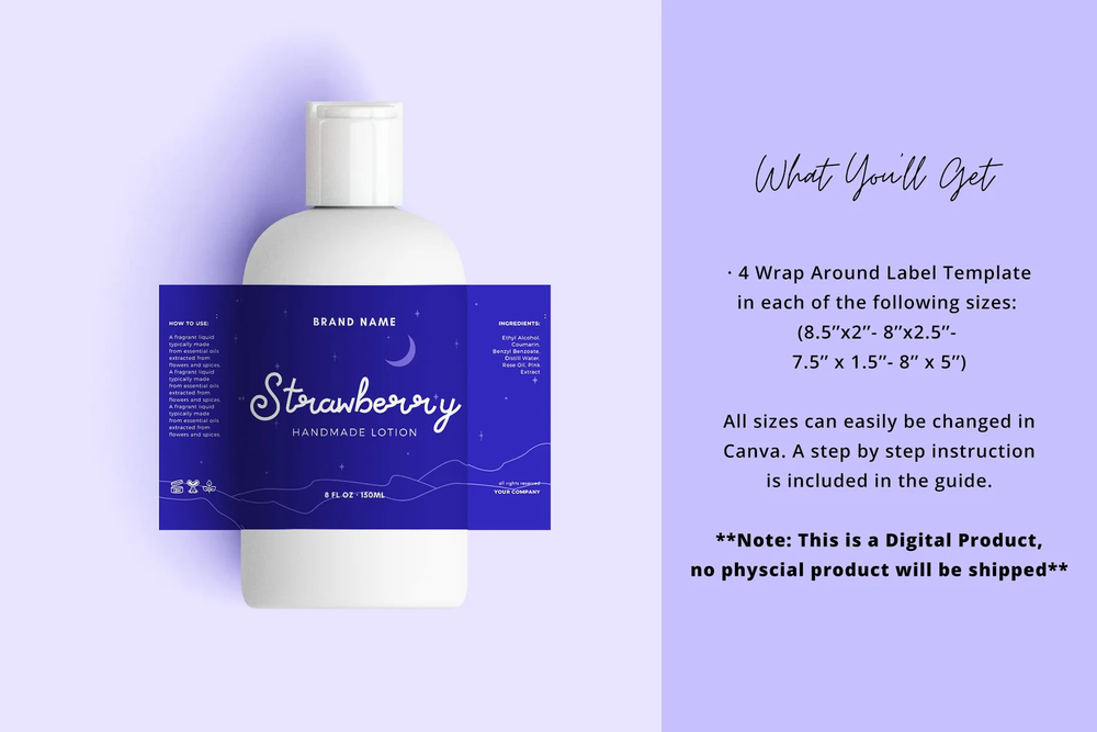 Lotion Labels Templates