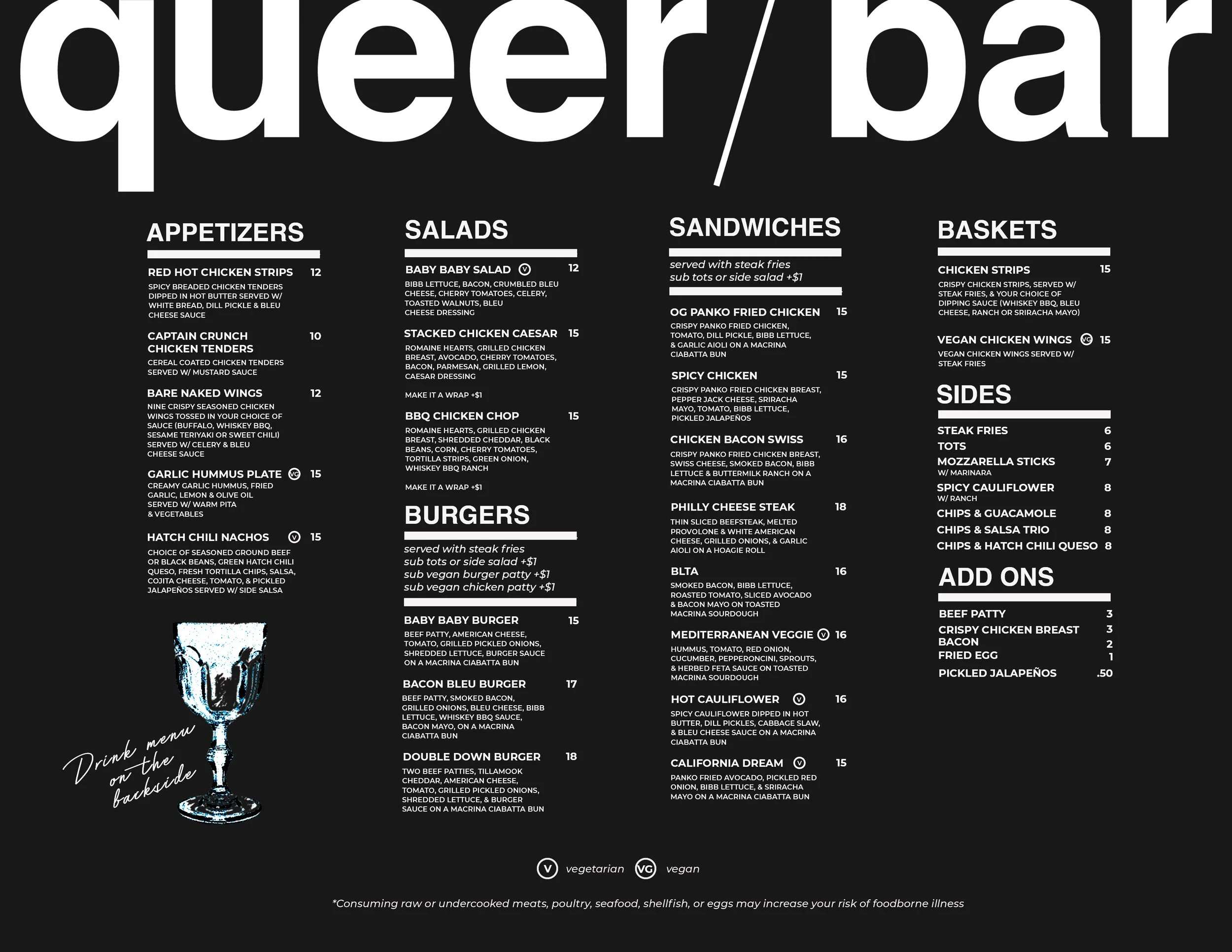 Menu 1 — Queer/Bar