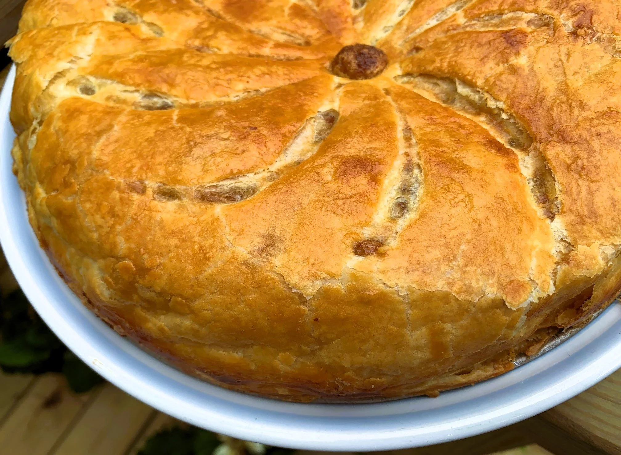 French Puff Pastry Tart/ Pithivier — Persnickety Panhandler