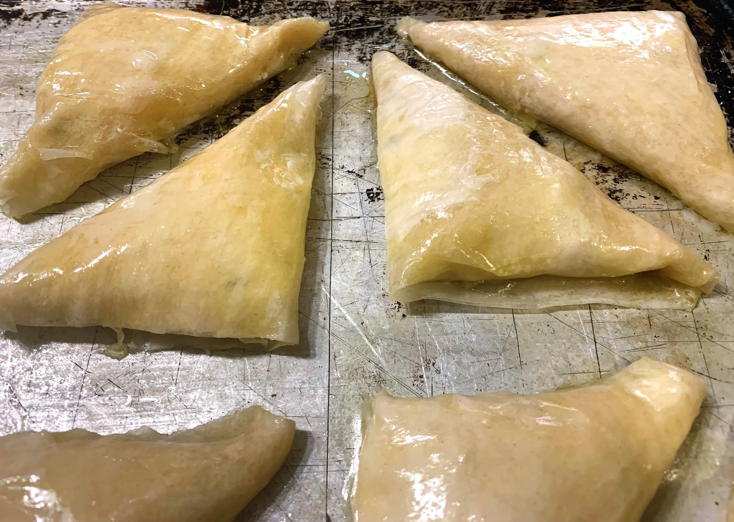 Tiropitakia - Filo Cheese Triangles — Persnickety Panhandler