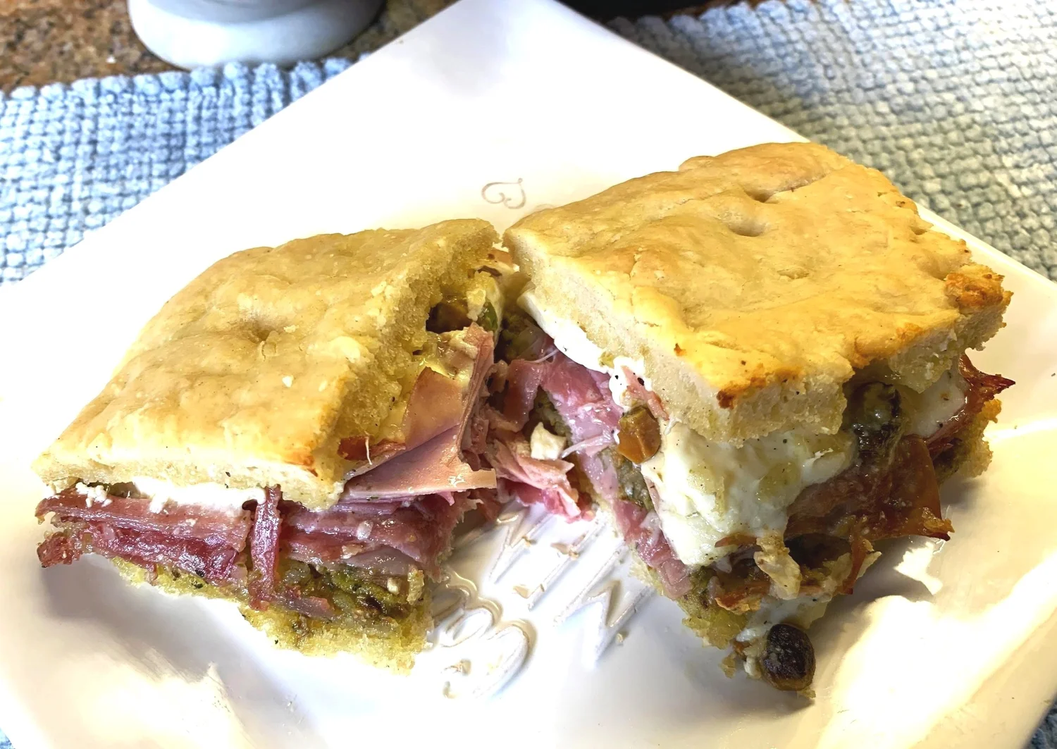 Rustic Tuscan Focaccia Sandwich — Persnickety Panhandler