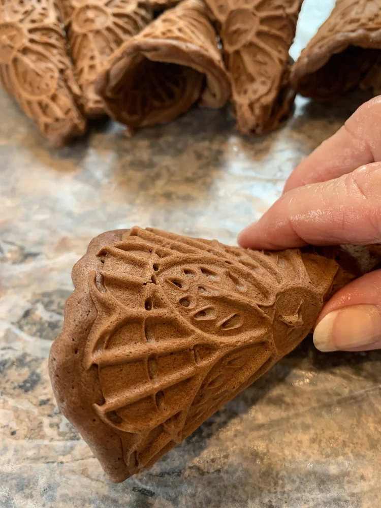 Chocolate Mousse Cones — Persnickety Panhandler