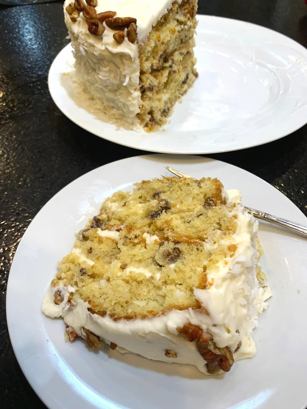 Italian Creme Cake with Pecans and Coconut — Persnickety Panhandler
