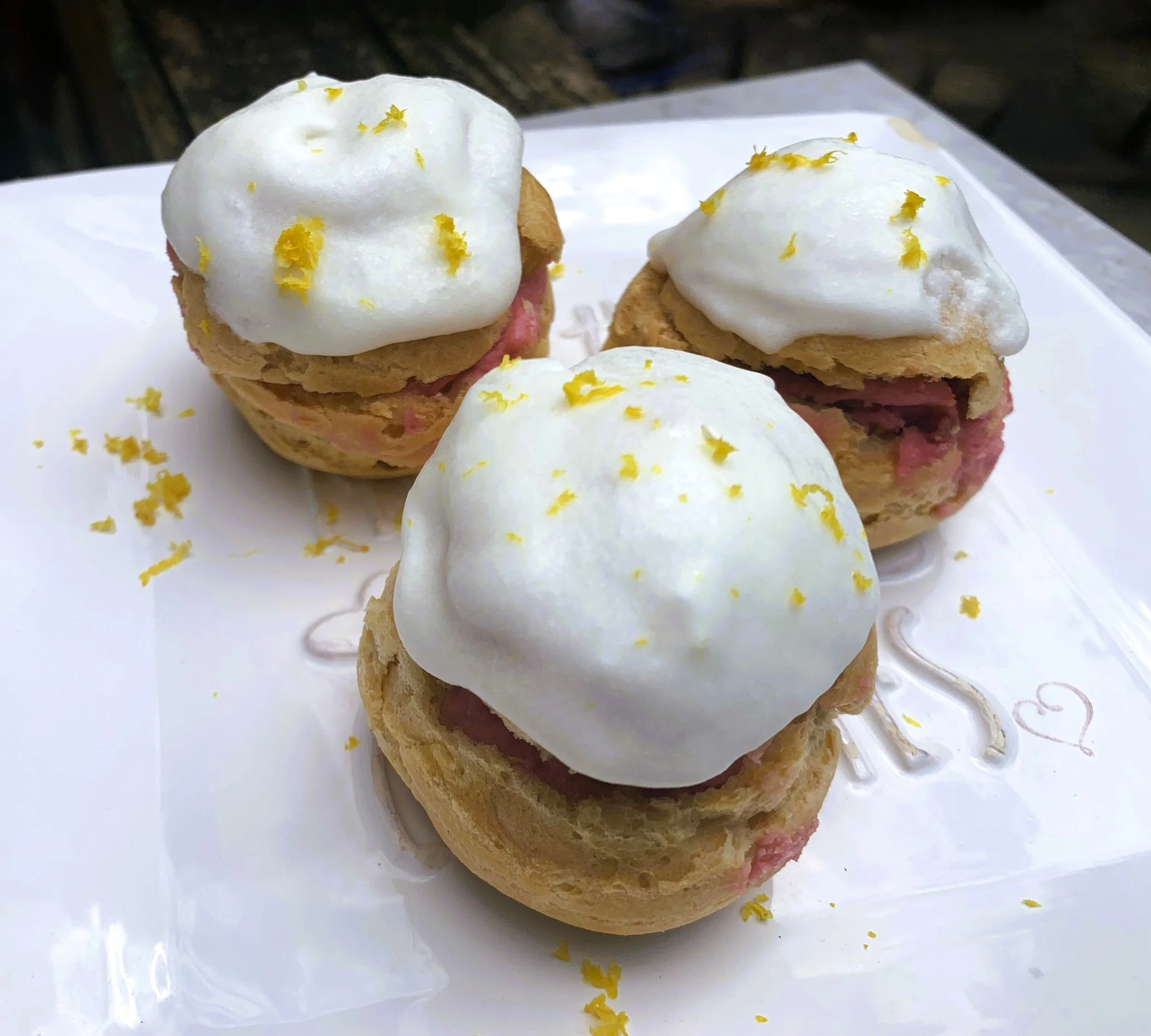 Raspberry Lemon Cream Puffs — Persnickety Panhandler