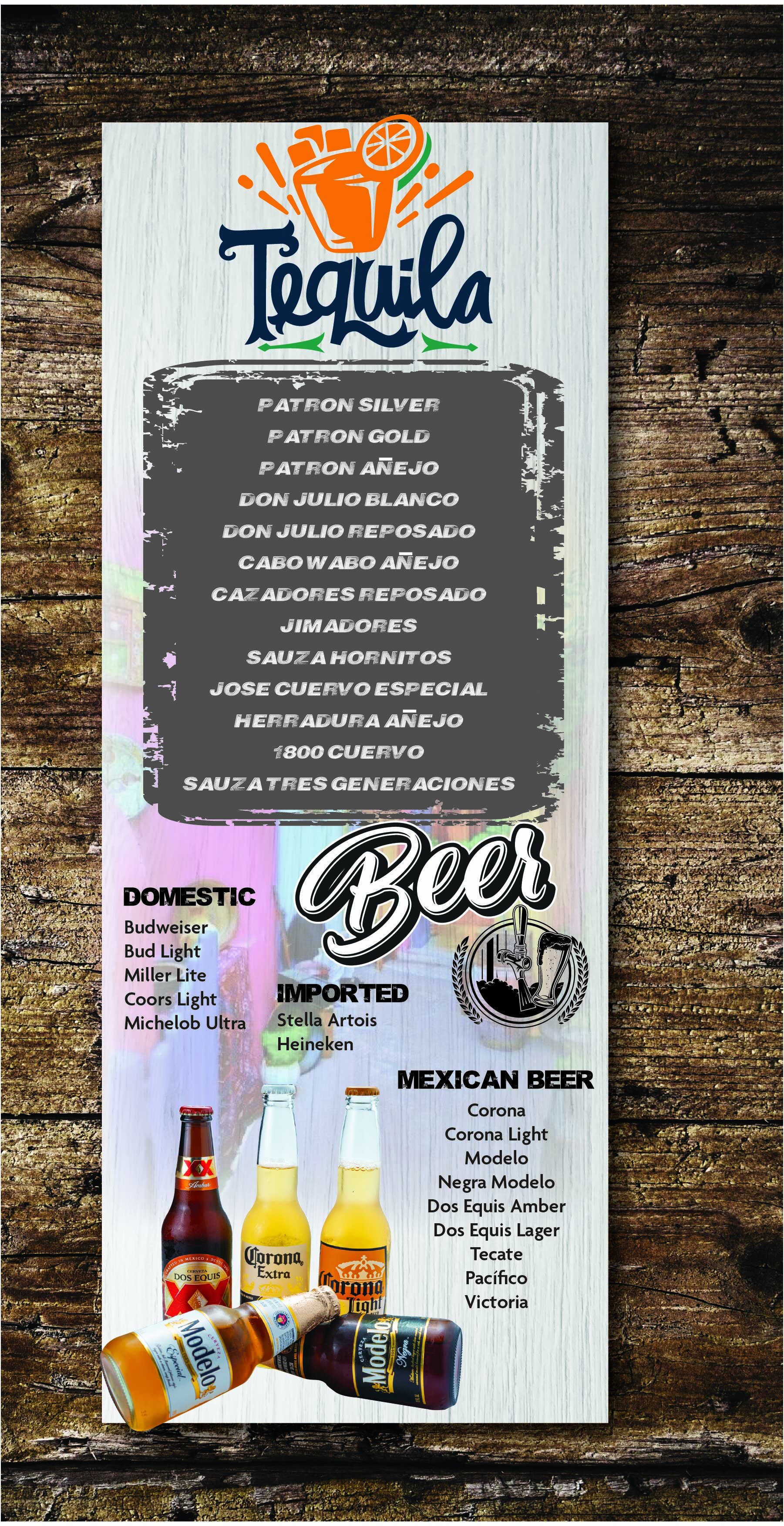 Menus — Torero's Mexican Cuisine
