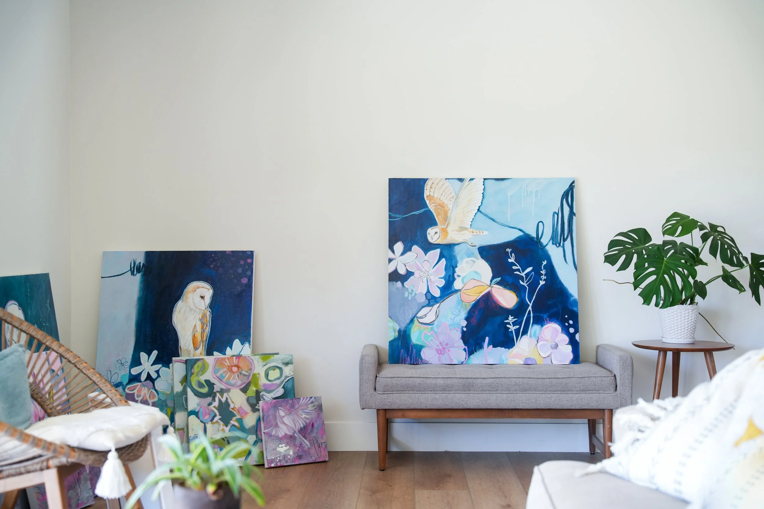 toni weber studio colorful original abstract paintings