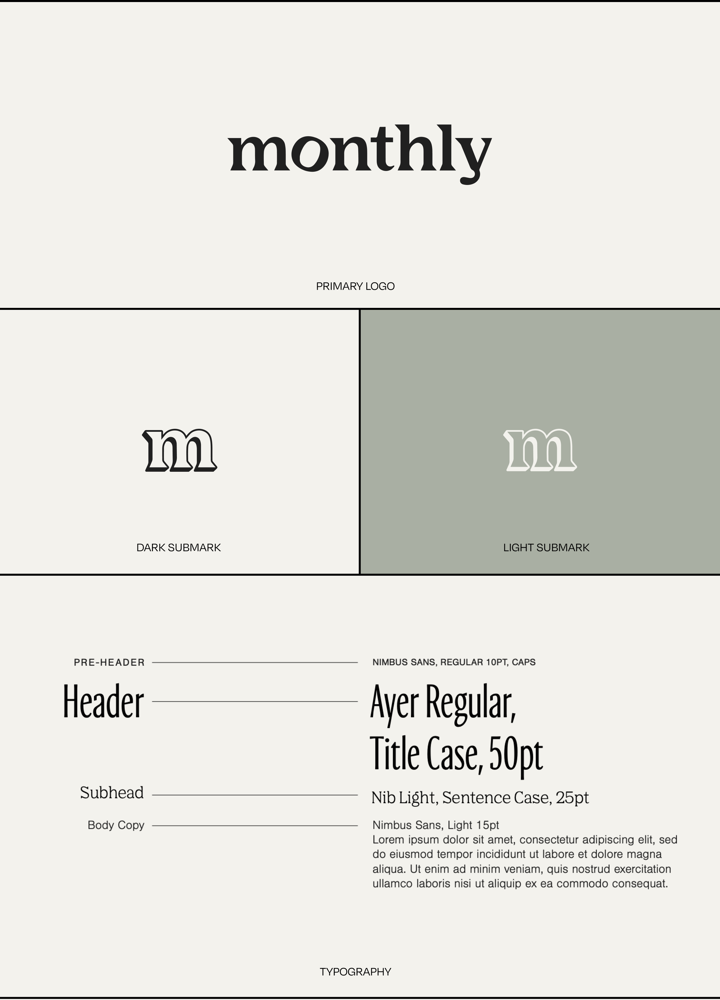 Monthly — Tributary Design Studio